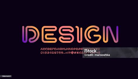 디지털 알파벳 두꺼운 와이어에서 글꼴 기술 스타일의 문자와 숫자 벡터 일러스트 10eps 도시 전사에 대한 스톡 벡터 아트 및