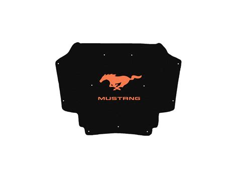 1999 2004 Mustang Ford Replacement Hood Liner W Color Logo Emblem