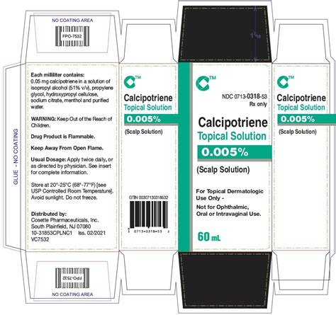 Calcipotriene Topical Solution 0005 Scalp Solution Rx Only For Topical Dermatologic Use Calcipotriene Topical Solution 0005 Scalp Solution Rx Only For Topical Dermatologic Use