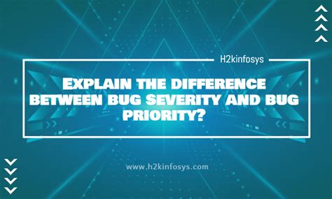 explain the difference between bug severity and bug priority h2k