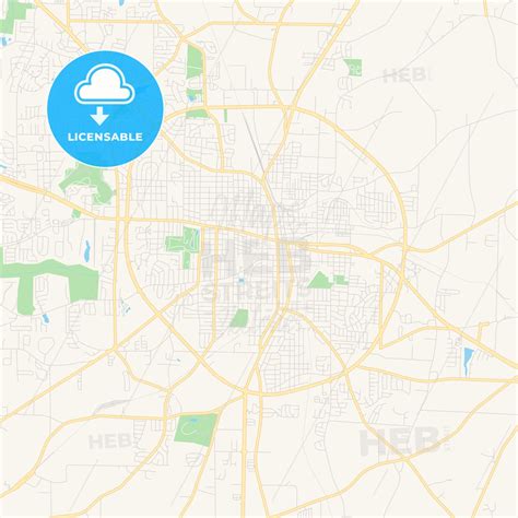 Empty Vector Map Of Dothan Alabama Usa Hebstreits