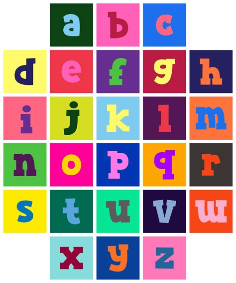 Abc Chart With Upper And Lower Case