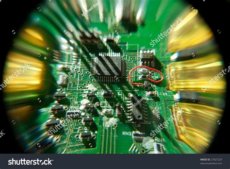 Circuit Board Simulated Look Under Microscope Stock Photo Shutterstock