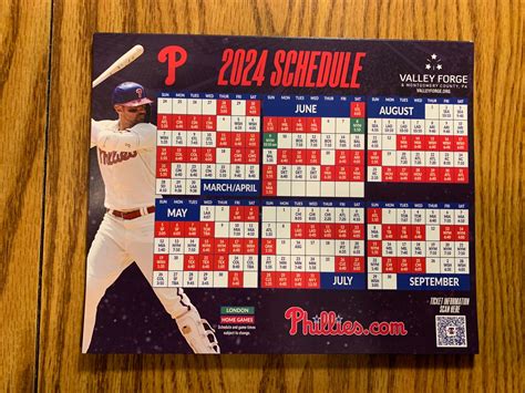 Free Phillies Schedule Printable 2024 Season Printables For Everyone