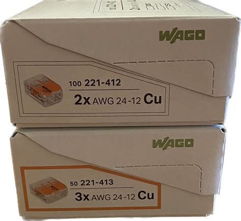 221 41x Wago 2 Conductor 221 412100 And 3 Conductor 221 413 50
