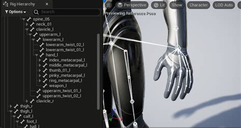 Controls Bones And Nulls In Control Rig In Unreal Engine Unreal