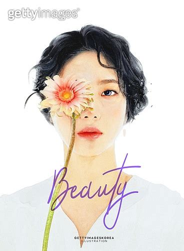 일러스트 드로잉작품 미술품 페인팅작품 미술품 뷰티 아름다움 포스터 책표지 주제 봄 웹배너 인터넷