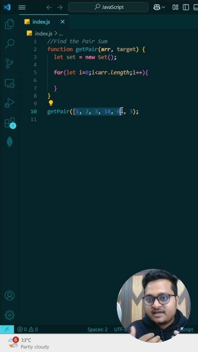 Two Sum Leetcode 1 Javascript Solution With Hashmap Youtube