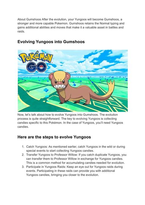 Ppt Yungoos Evolution In Pokemon Go How To Get Yungoos Powerpoint Presentation Id 12883637