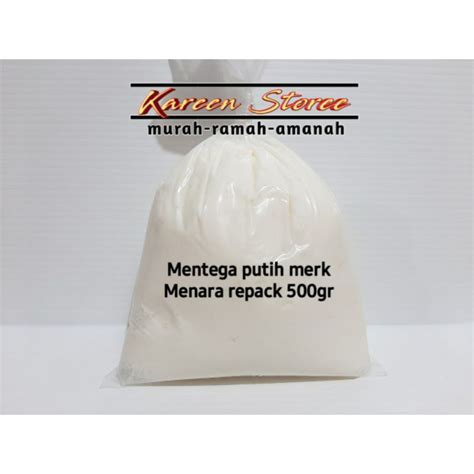 Jual Mentega Putih Mentega Tawar Menara 500gr Shopee Indonesia