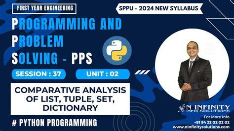 sppu s fe pps session 37 comparative analysis of list tuple set