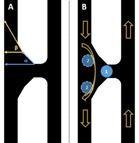 schematic view of the graded triangular trap design a three different