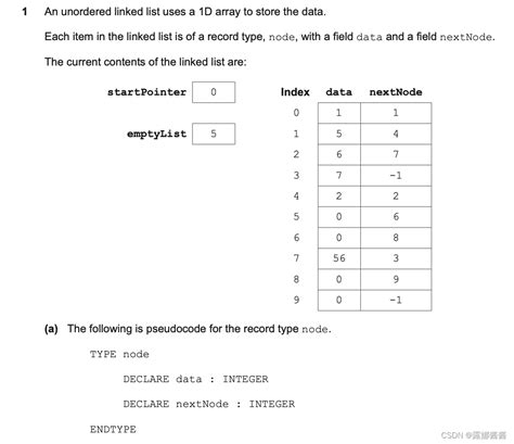 Linked List链表使用array和class的实现方式linked List 的free List Pointer Csdn博客