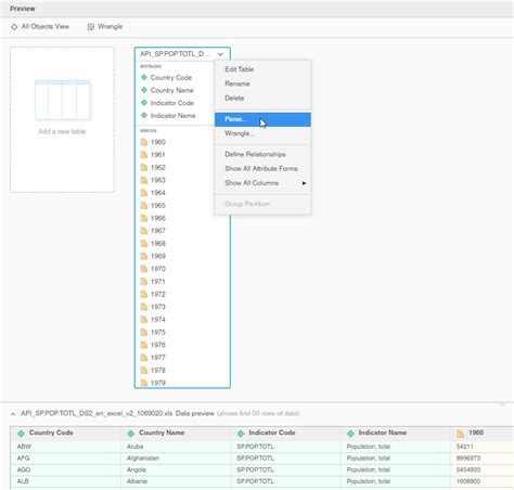 wrangling data pivot un pivot columns feature which bi tool wins