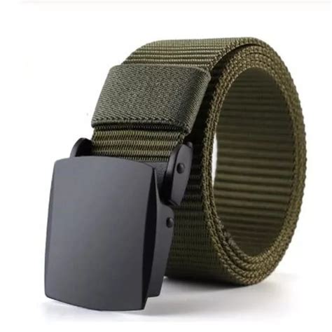 uni sex canvas military belt yellow sub trading