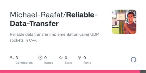 GitHub Michael Raafat Reliable Data Transfer Reliable Data Transfer Implementation Using UDP