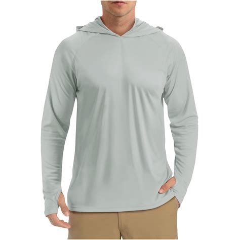 Hbyjlzyg Mens Upf 50 Hoodie Rash Guard Long Sleeve Sun Protection Spf