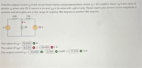 Solved Find The Output Current Io ﻿in The Circuit Shown
