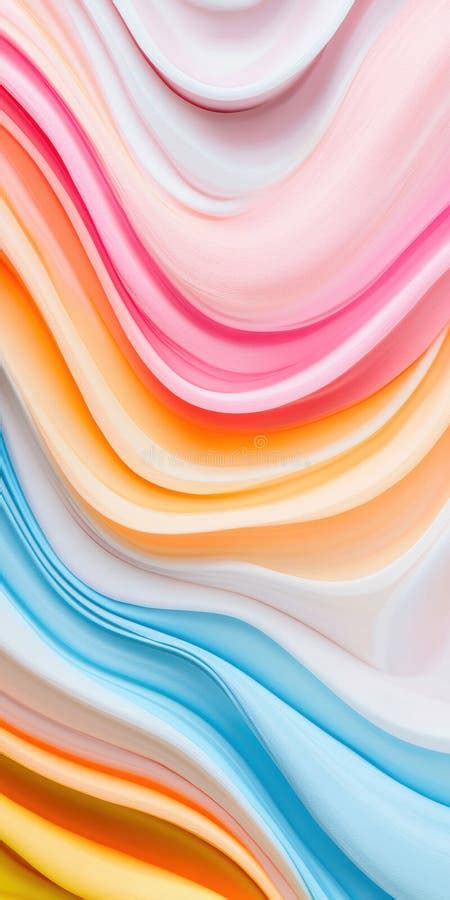 Colorful Abstract Waves Of Smooth Flowing Layers Creating A Vibrant And Dynamic Background Ai