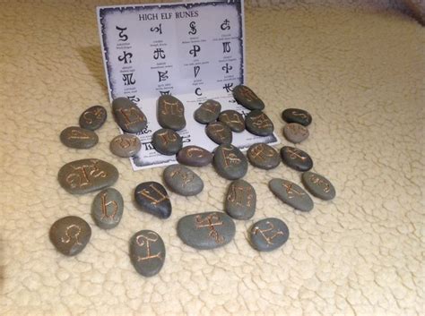 A Set Of Hand Carved High Elf Runes By Steve Steele High Elf Runes