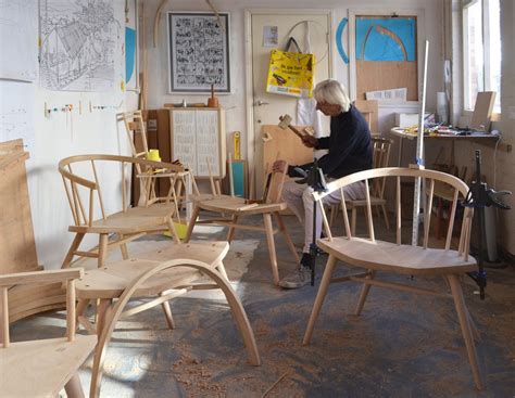 Chris Eckersley Devon Chair European Oak — Fen Ditton Gallery