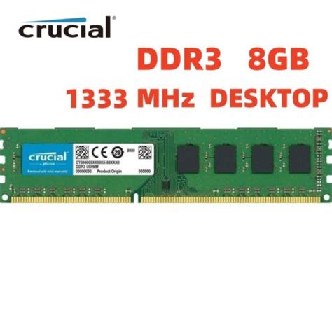 Crucial Ddr3 8gb 16gb 32gb 1333 Mhz Pc3 10600 Desktop Memory Ram Dimm 240pins Ebay