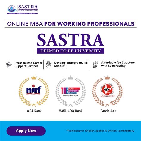 Sastra University On Linkedin About Mba