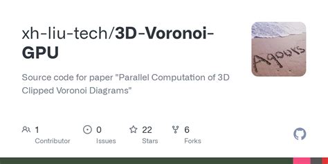 Github Xh Liu Tech 3d Voronoi Gpu Source Code For Paper Parallel Computation Of 3d Clipped