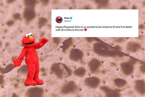 Did Elmo Really Go To His First Passover Seder This Year Kveller