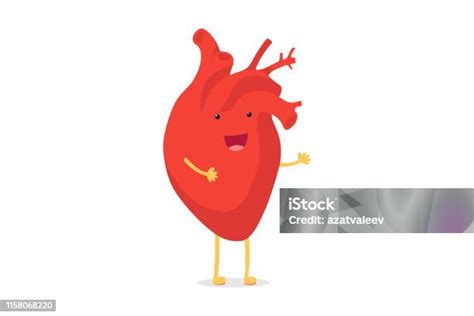 귀여운 만화 미소 건강한 심장 캐릭터 행복 이모티콘 감정 재미 순환 기관 심장학 벡터 일러스트레이션 수술에 대한 스톡 벡터 아트 및 기타 이미지 Istock