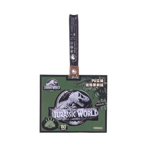 Jurassic World Collection Pu 3d Pendant Sticky Notes Logo Miniso Jordan