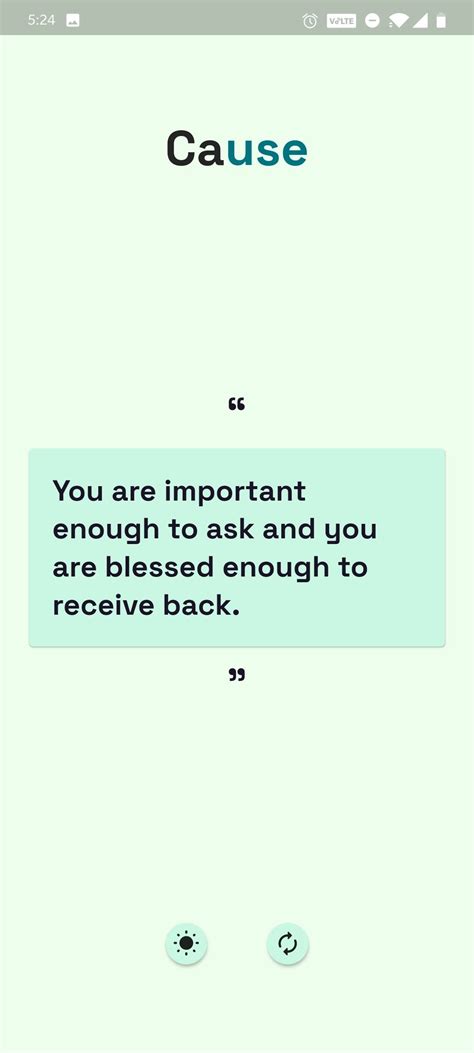 cause is a flutter app that refreshes the motivation quotes everytime