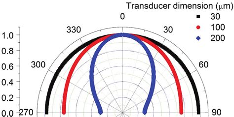 Analytical Directivity Of Transducers With Different Diameters Download Scientific Diagram