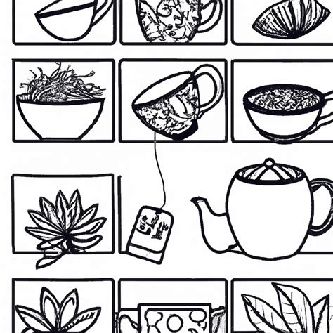 Desenhos De Variedades De Chá Para Imprimir E Colorir