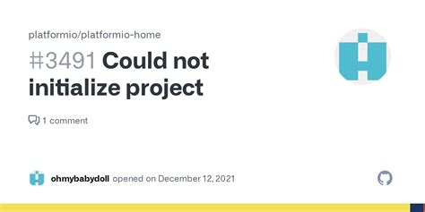 Could Not Initialize Project · Issue 3491 · Platformioplatformio Home · Github