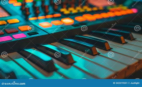 A Keyboard And Drum Pad Midi Controller Used For Music Production And