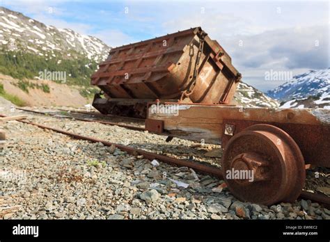Old Underground Mining Ore Cart Near The Old Mine Site Of Granduc