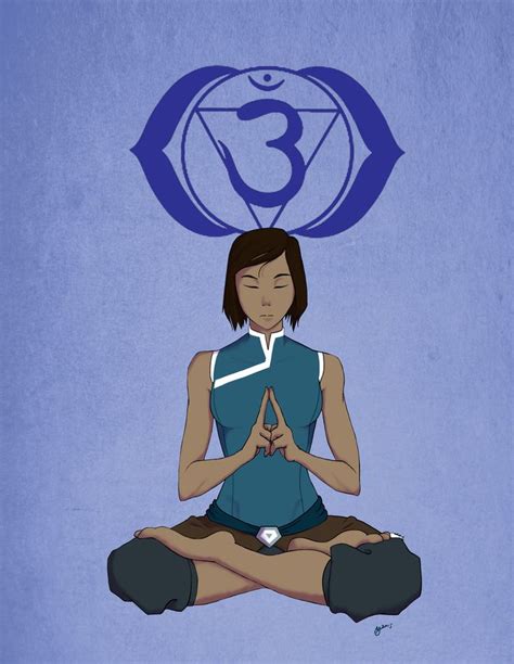 Korra Meditation Third Eye Chakra Art Print By Veridae Chakra