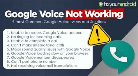 Google Voice Not Working 9 Common Issues And Solutions