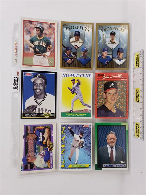 Variety Baseball Cards Sheet Of 9 Ricky Henderson Dernell Stenson Vernon Wells Billy Roch