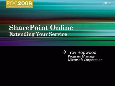ppt sharepoint online extending your service powerpoint presentation