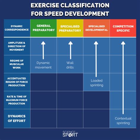 The Exercise Classification Matrix For Science For Sport