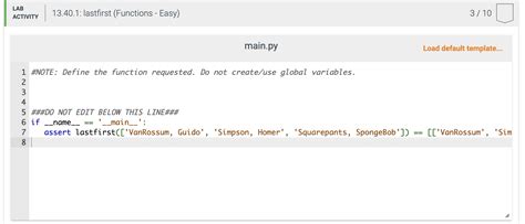 13 40 Lastfirst Functions Easy Function Name Chegg Com