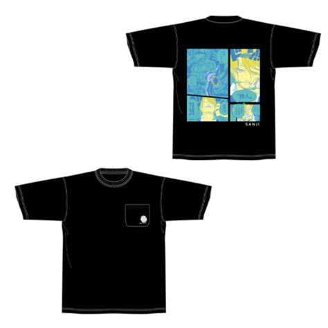 [25년 03월 발매] 원피스 점프 한정 생일 굿즈 시리즈 포켓 빅 실루엣 티셔츠 상디 원피스 애니 공식 굿즈 ~24 11 29 도키도키굿즈