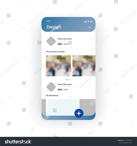 Blue Design Ui Ux Gui Screen Stock Vector Royalty Free 1419445475 Shutterstock