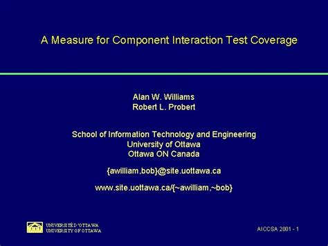 A Measure For Component Interaction Test Coverage Alan