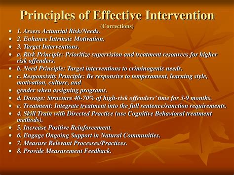 Ppt Principles Of Effective Intervention Leadership Supervision Powerpoint Presentation Id