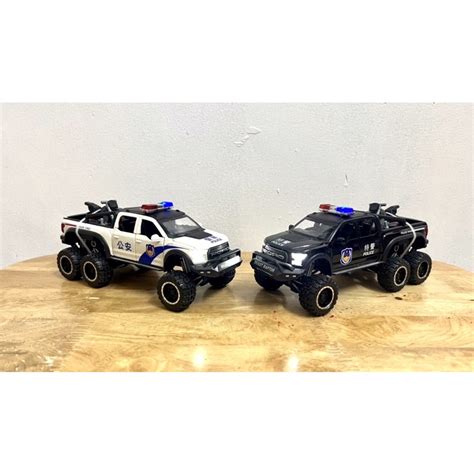 Ford F150 Raptor Off Road 6x6 Policce Model Scale 128 Shopee