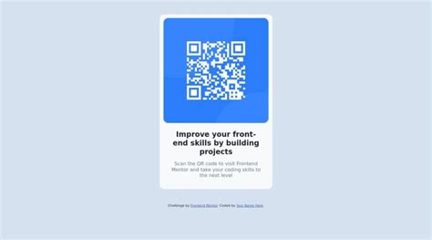 Frontend Mentor Qr Code Card Using Bootstrap Coding Challenge Solution