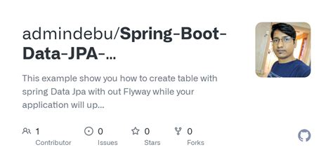 Github Admindebuspring Boot Data Jpa Automatictable Creation This Example Show You How To